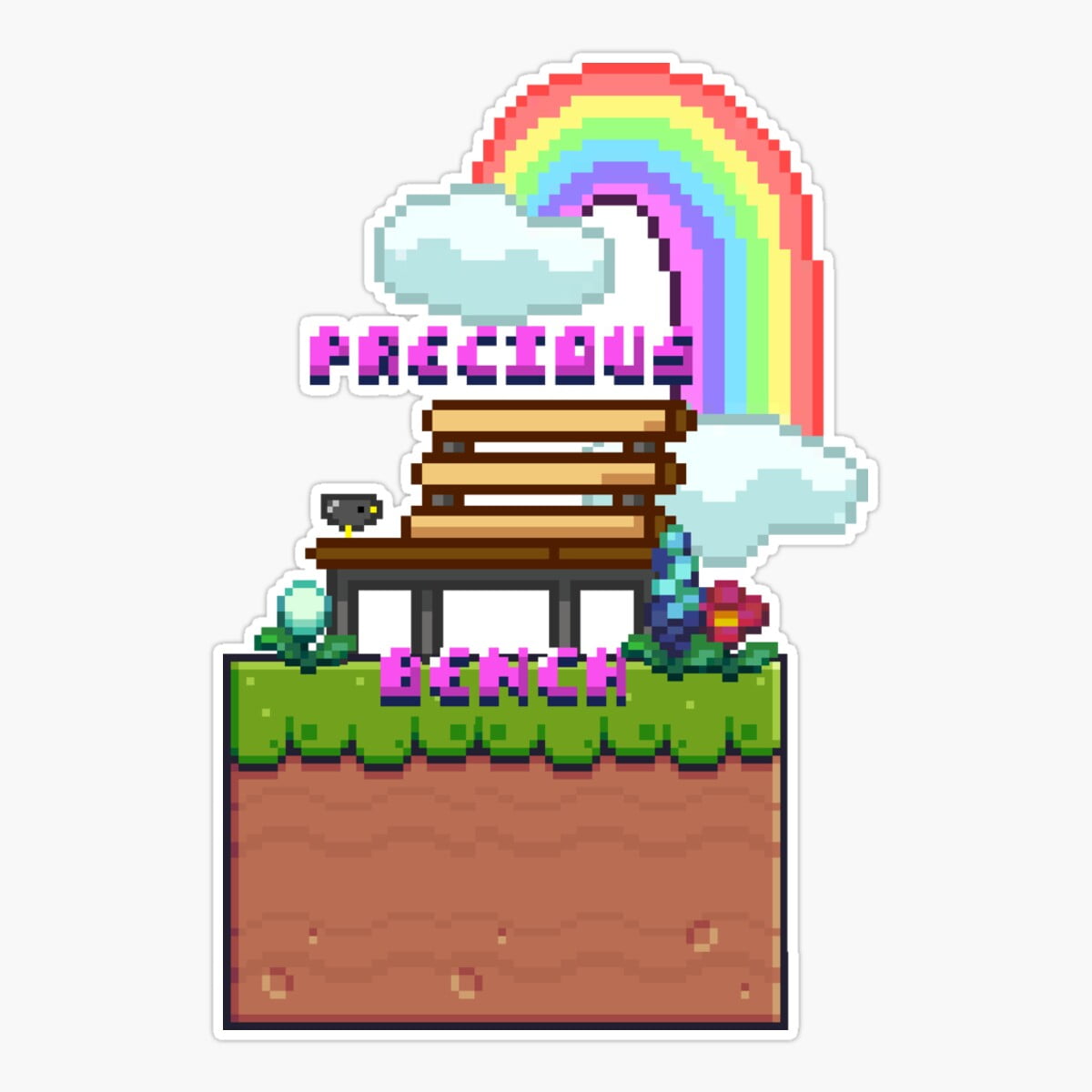 Onim Mamashroom: Precious Bench Sticker, Phone Decal Water Bottle ...