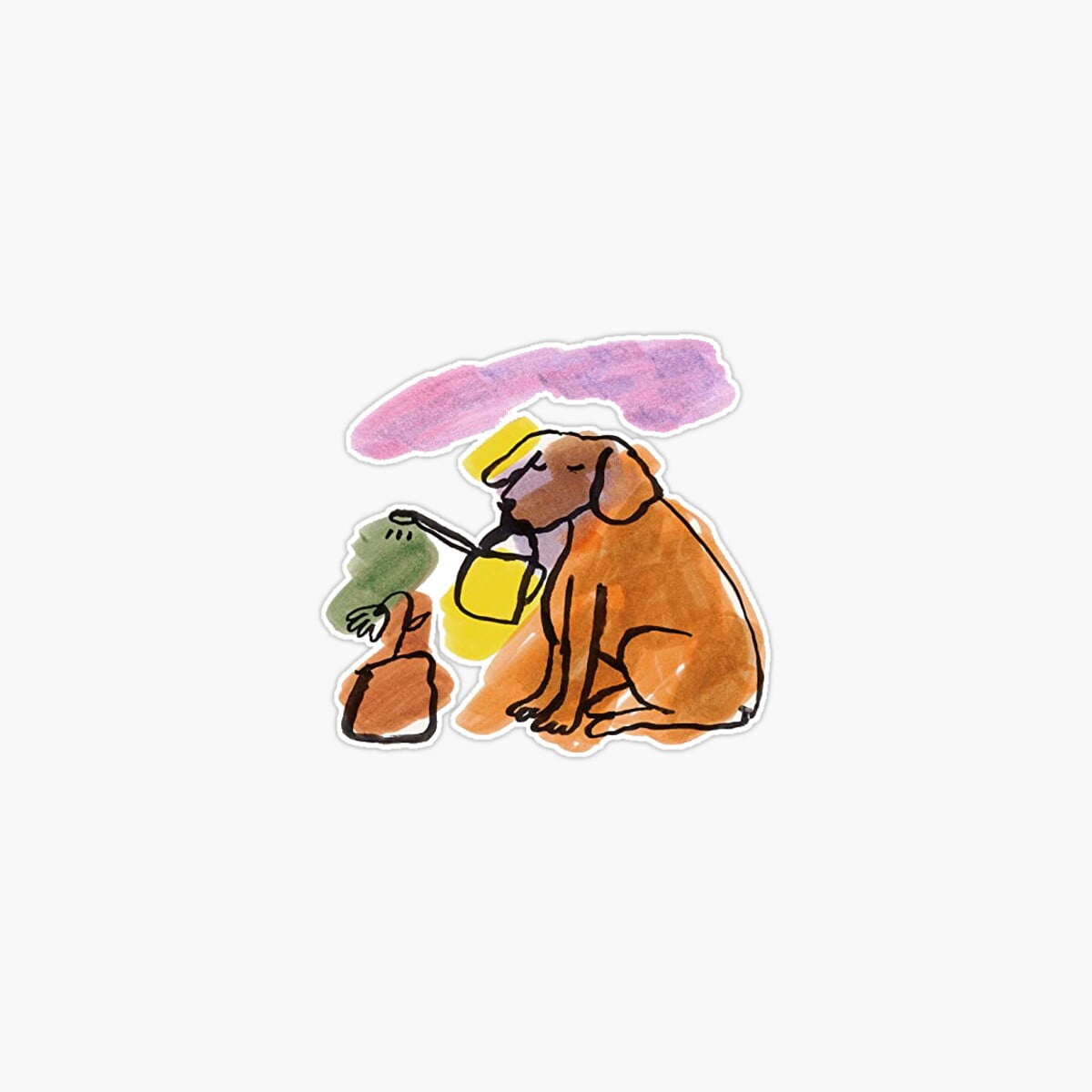 Onim Man’S Best Friend Cavetown Album Sticker, Phone Decal Water Bottle ...