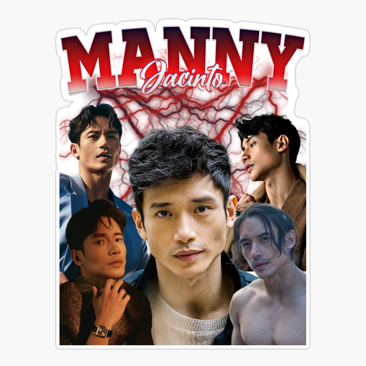 Onim Manny Jacinto Retro Style Sticker, Phone Decal Water Bottle ...