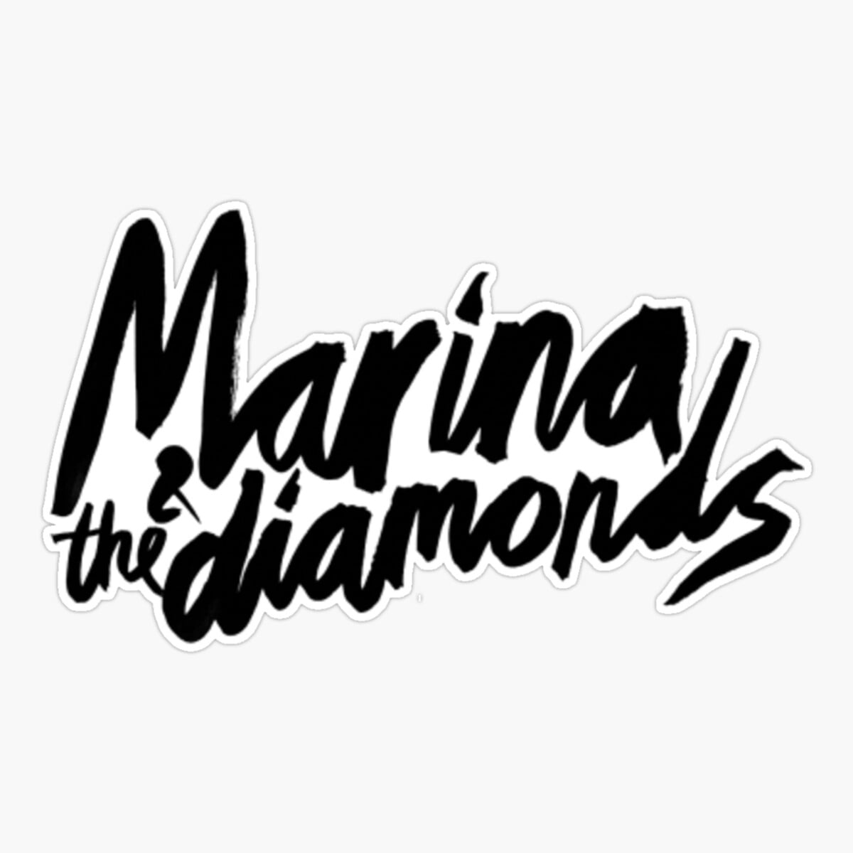 Onim Marina And The Diamonds The Family Jewels Logo Sticker, Phone ...