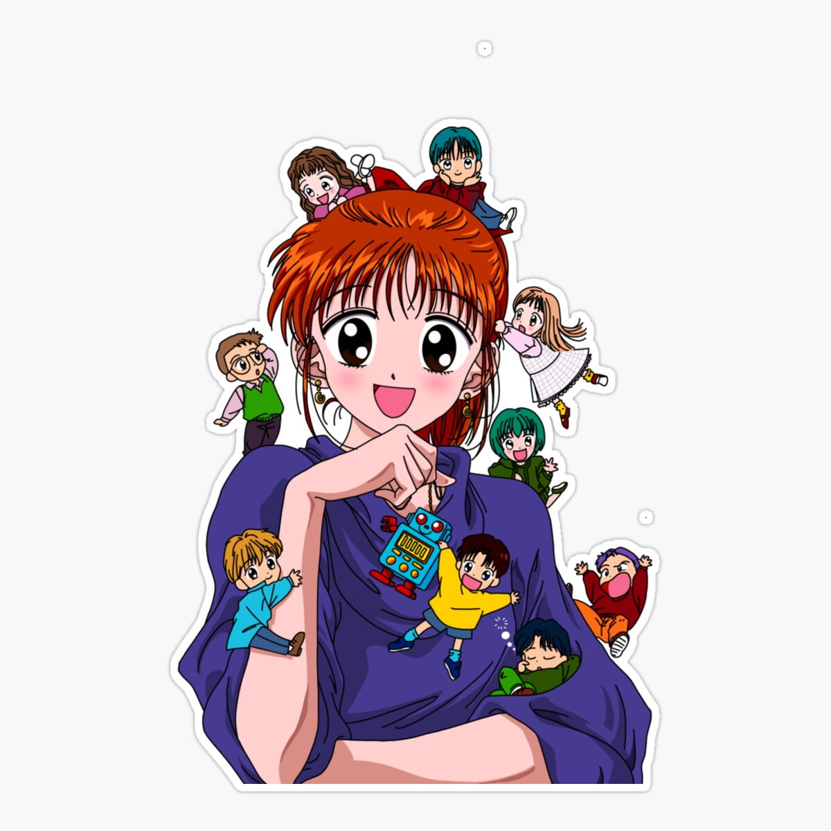 Onim Marmalade Boy Miki Sticker, Phone Decal Water Bottle Stickers Car ...