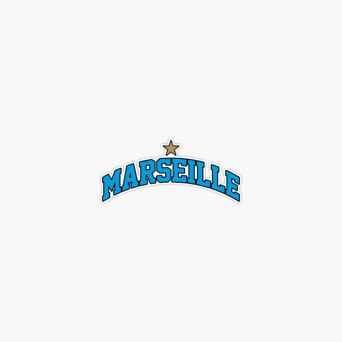Onim Marseille Logo: Design Inspired By Olympique De Marseille Sticker ...