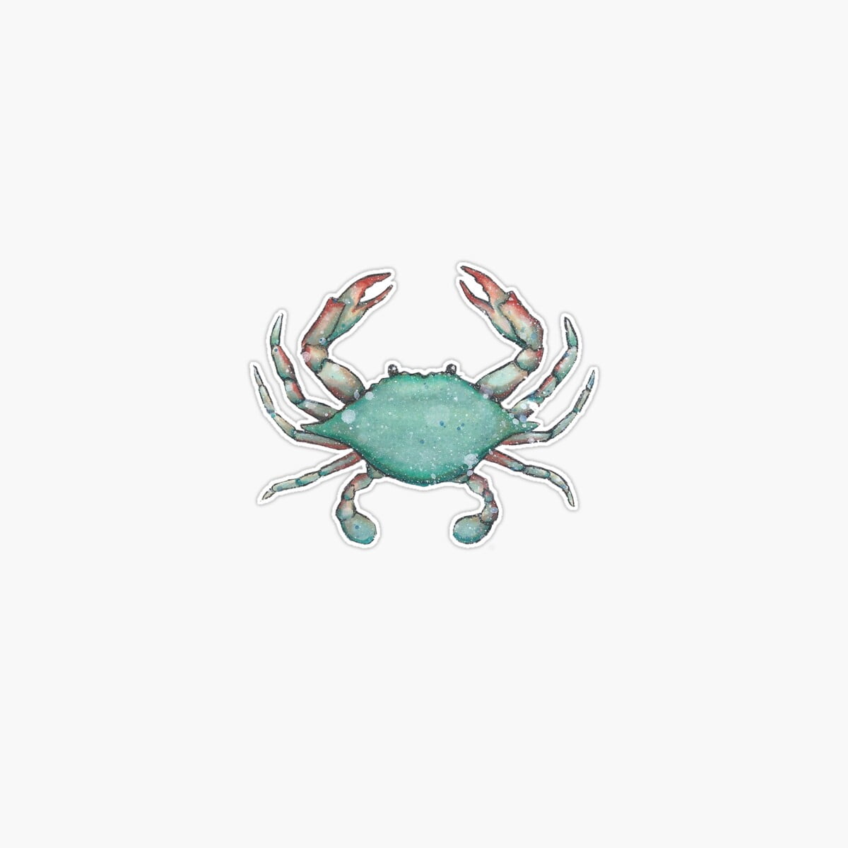 Onim Maryland Chesapeake Bay Marine Wildlife Blue Crab Design Sticker ...