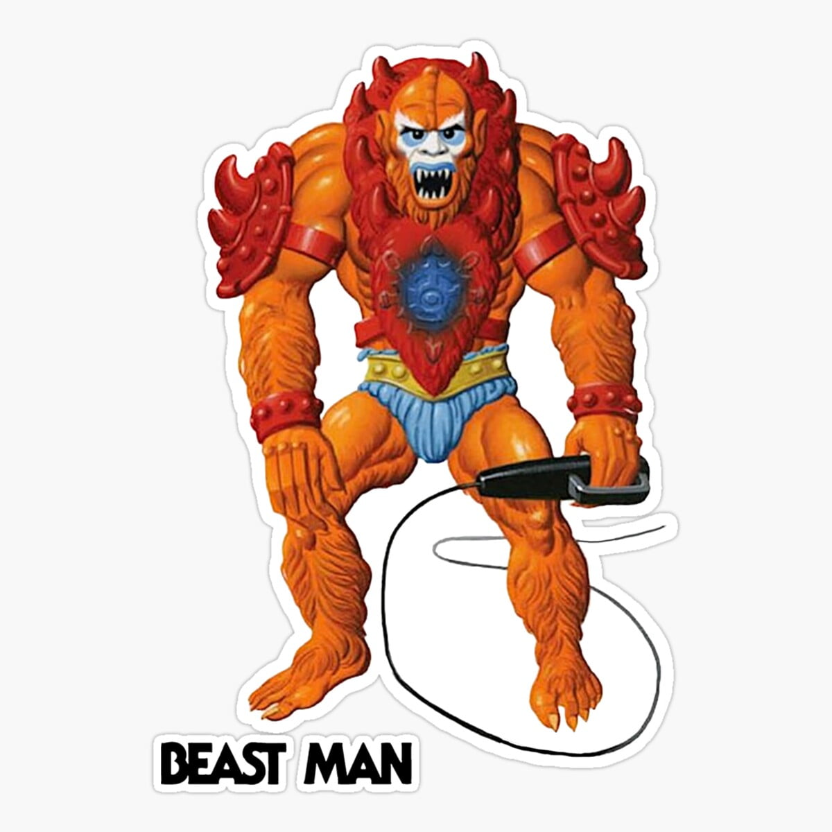 Onim Masters Of The Universe Vintage Toy Card Style Art - Beast Man ...