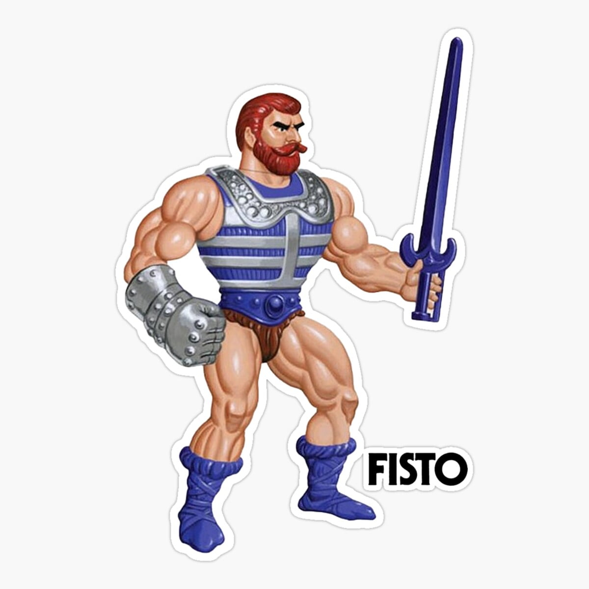 Onim Masters Of The Universe Vintage Toy Card Style Art - Fisto Sticker ...