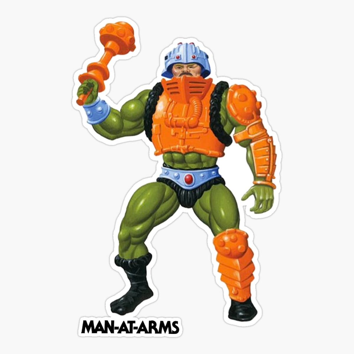 Onim Masters Of The Universe Vintage Toy Card Style Art - Man At Arms ...