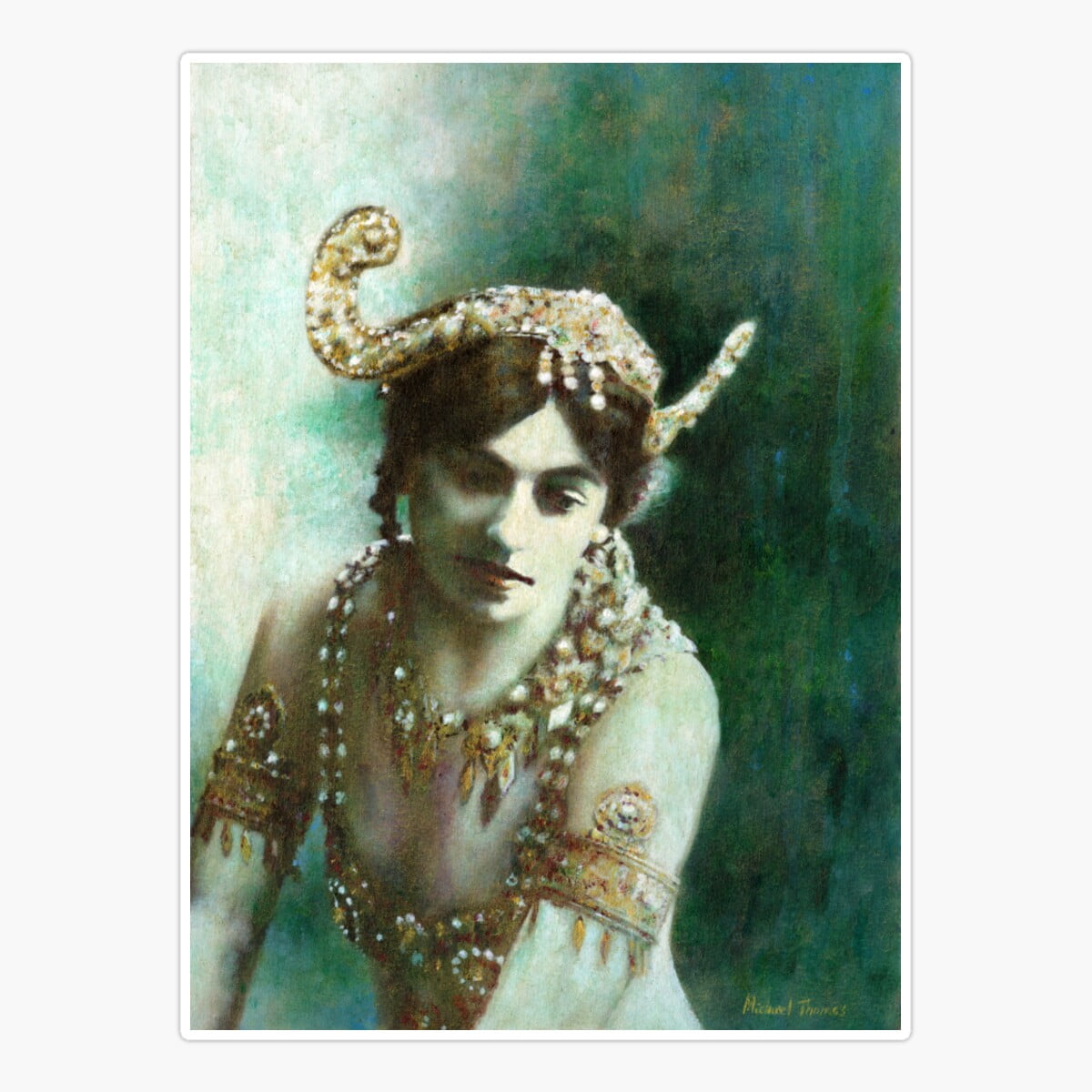 Onim Mata Hari Sticker, Phone Decal Water Bottle Stickers Car Decals ...