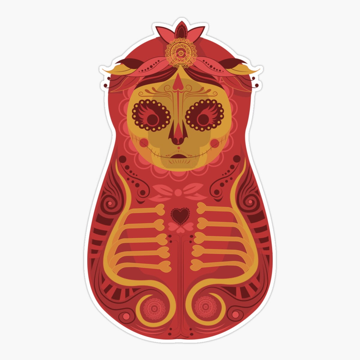 Onim Matryoshka Sticker, Phone Decal Water Bottle Stickers Car Decals ...