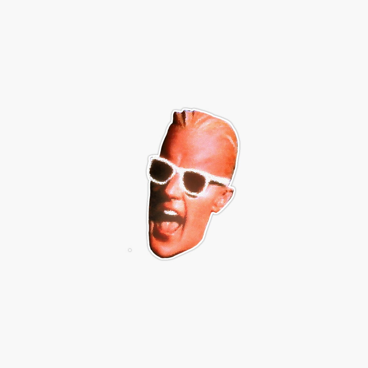 Onim Max Headroom Head Sticker, Phone Decal Water Bottle Stickers Car ...