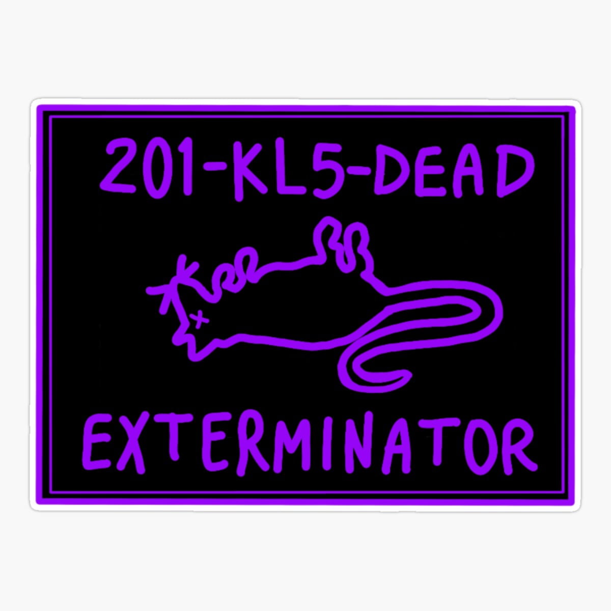 Onim Mcr 201-Kl5-Dead Sticker, Phone Decal Water Bottle Stickers Car ...
