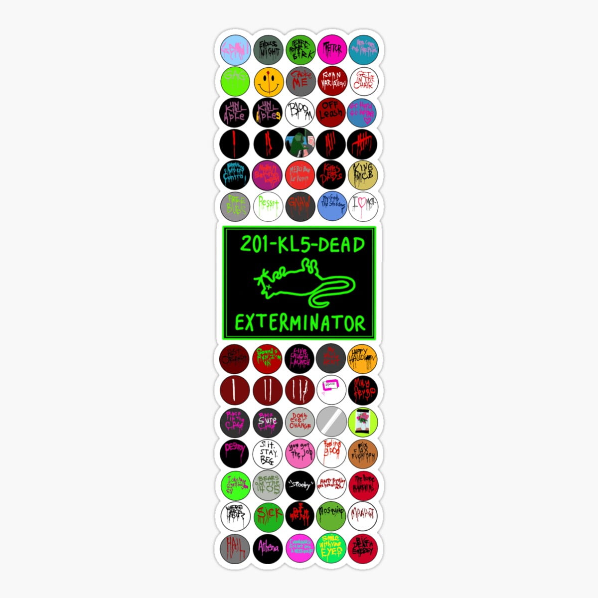 Onim Mcr Reunion Tour Graphic Sticker, Phone Decal Water Bottle ...