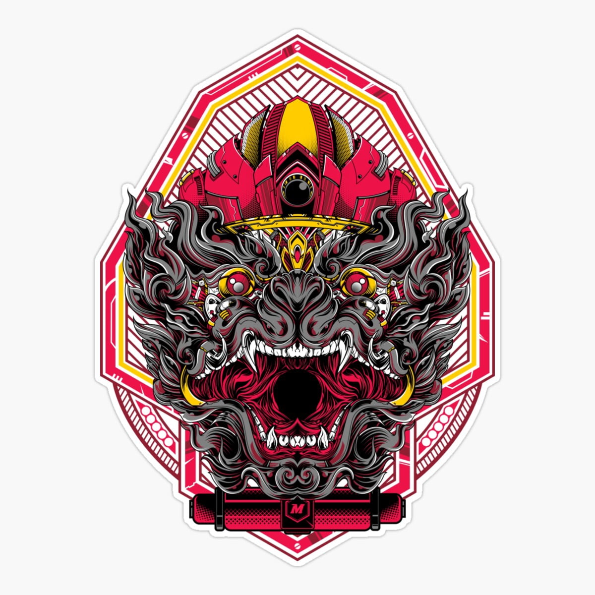 Onim Mecha Culture Sticker, Phone Decal Water Bottle Stickers Car ...