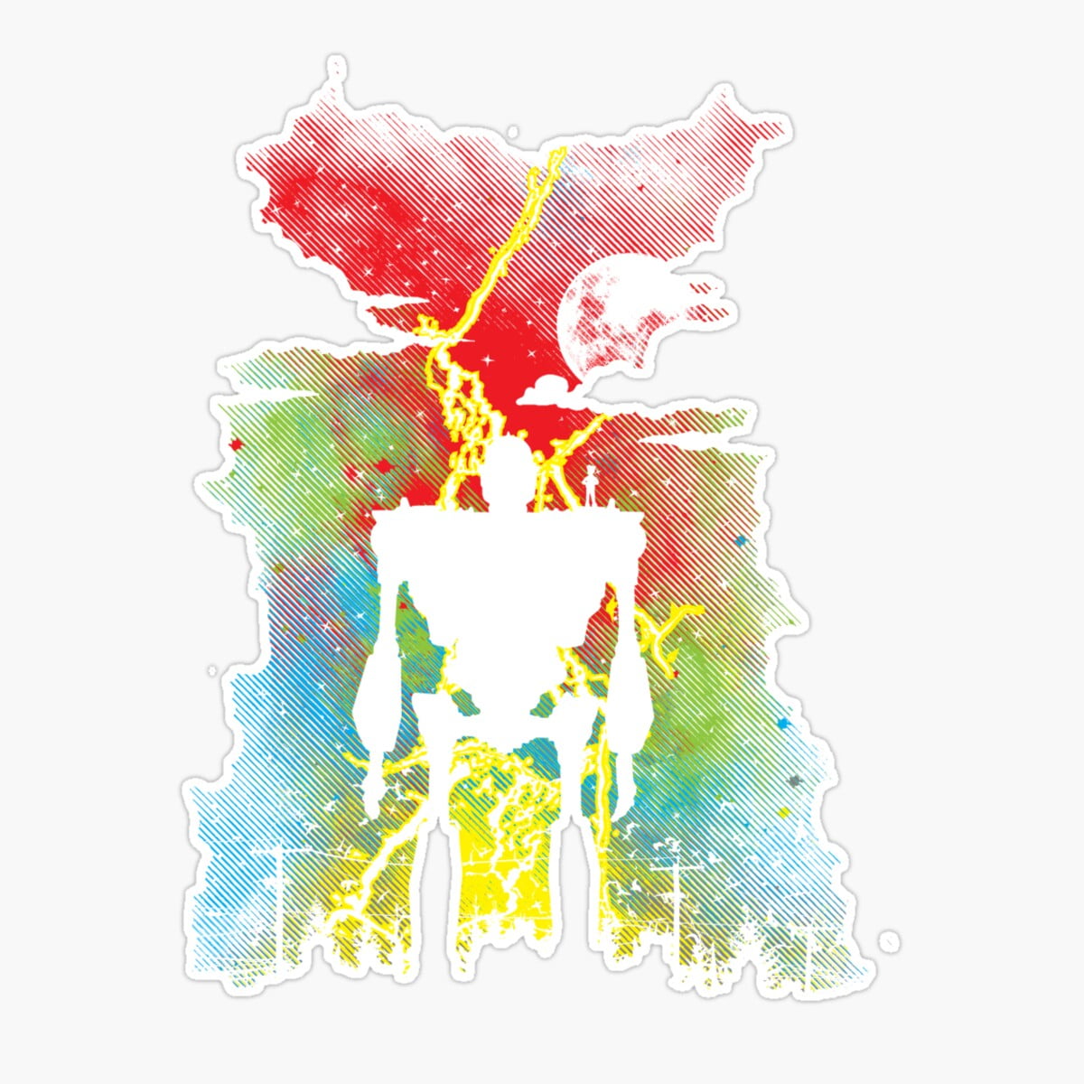 Onim Mechanical Friend Sticker, Phone Decal Water Bottle Stickers Car ...