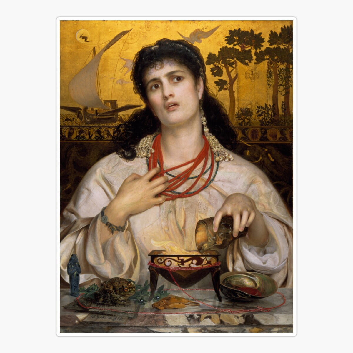 Onim Medea - Frederick Sandys Sticker, Phone Decal Water Bottle ...