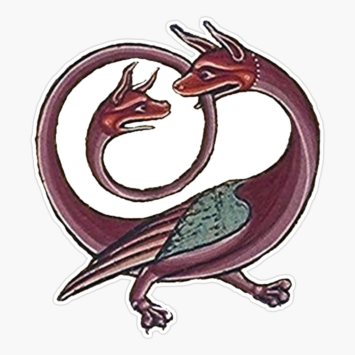 Onim Medieval Creature Meme Sticker, Phone Decal Water Bottle Stickers ...