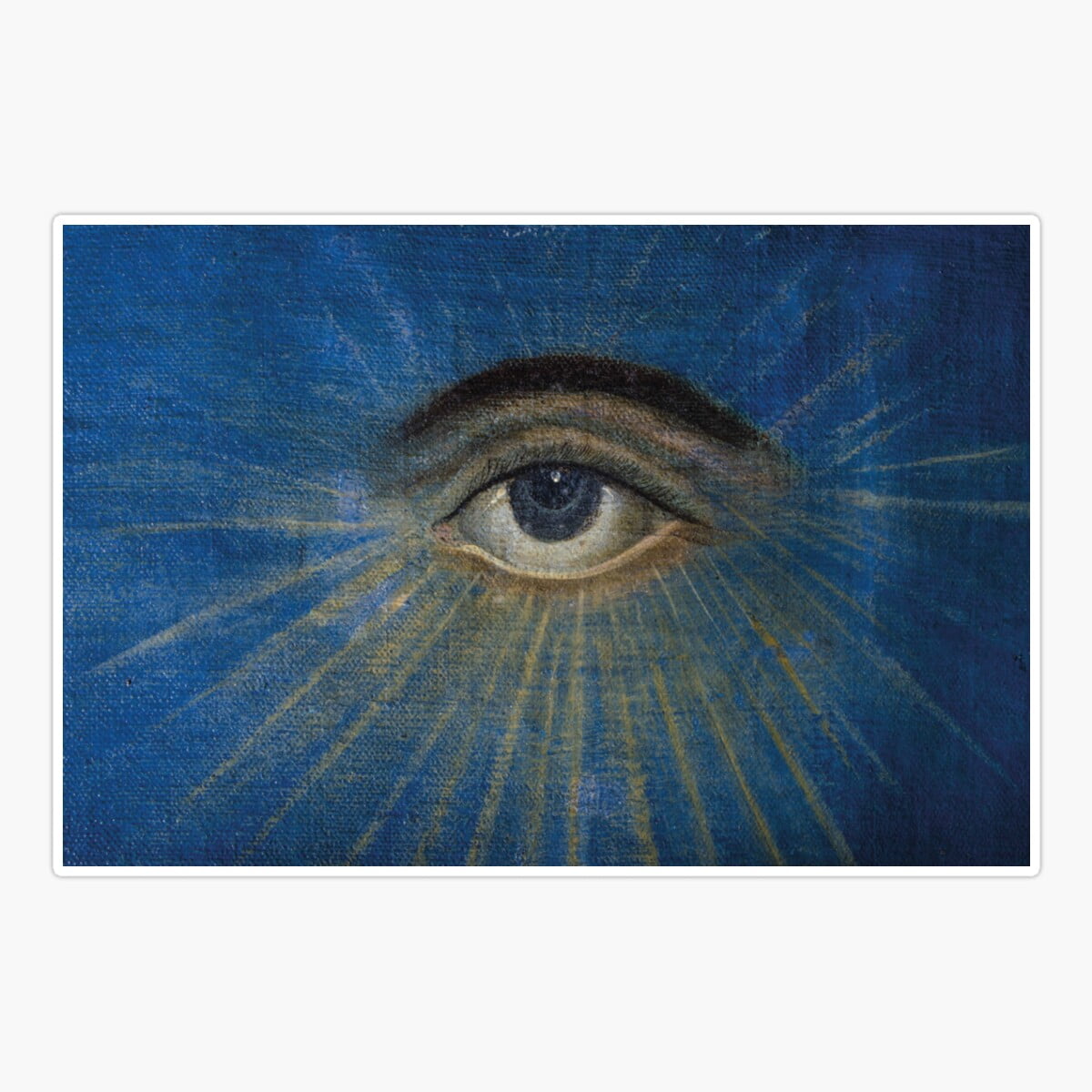 Onim Medieval Eye Drawing Sticker, Phone Decal Water Bottle Stickers ...