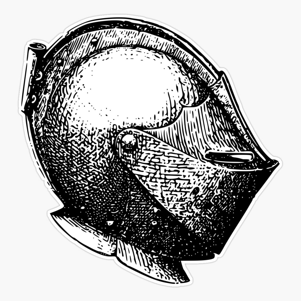 Onim Medieval Helmet Sticker, Phone Decal Water Bottle Stickers Car ...
