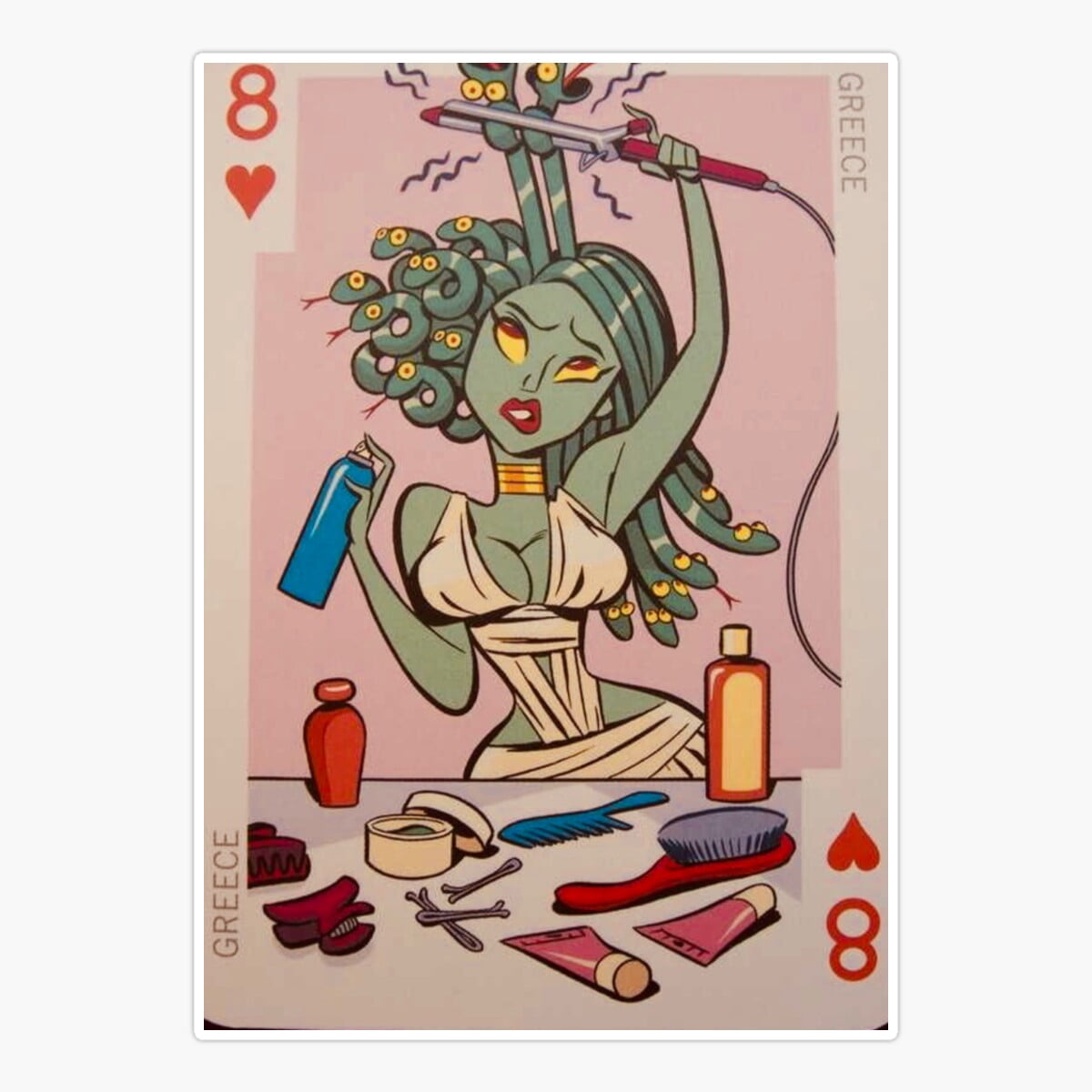 Onim Medusa Card Sticker, Phone Decal Water Bottle Stickers Car Decals ...