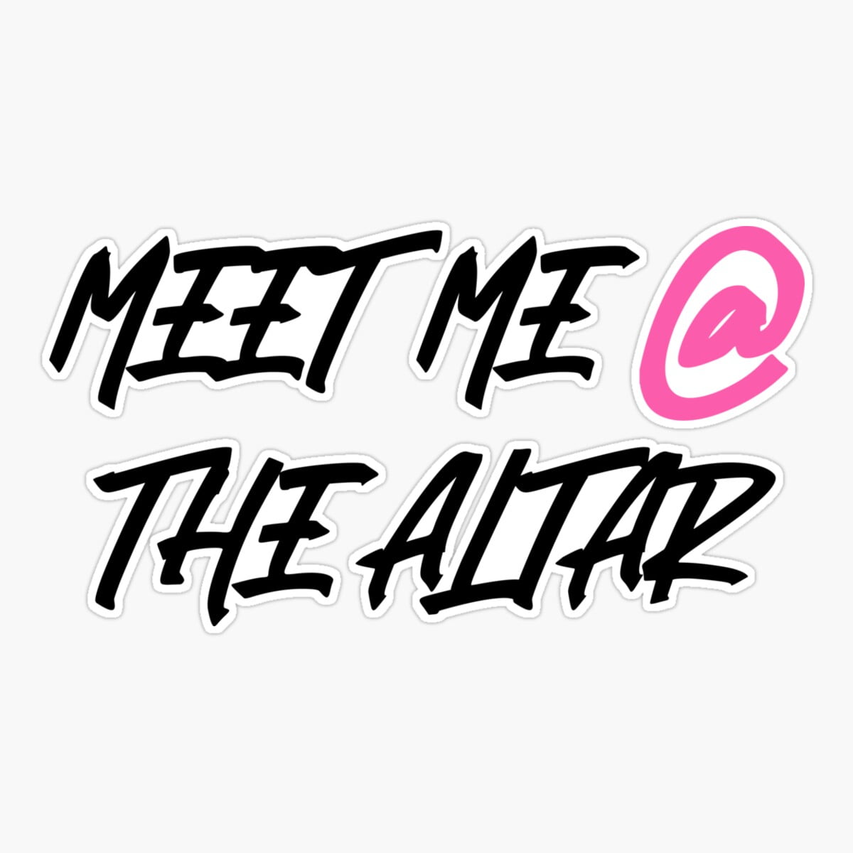 Onim Meet Me @ The Altar Sticker, Phone Decal Water Bottle Stickers Car ...