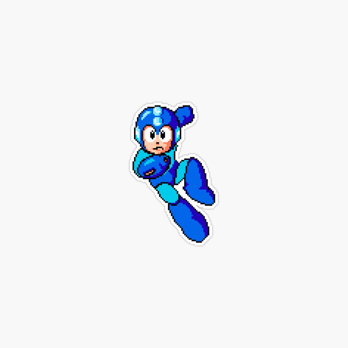 Onim Mega man pixelart Sticker - Walmart.com