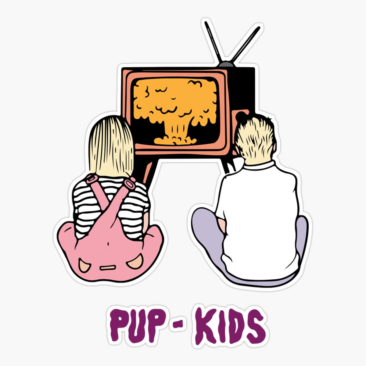 Onim Men Women Pup Band Awesome For Movie Fan Sticker, Phone Decal ...