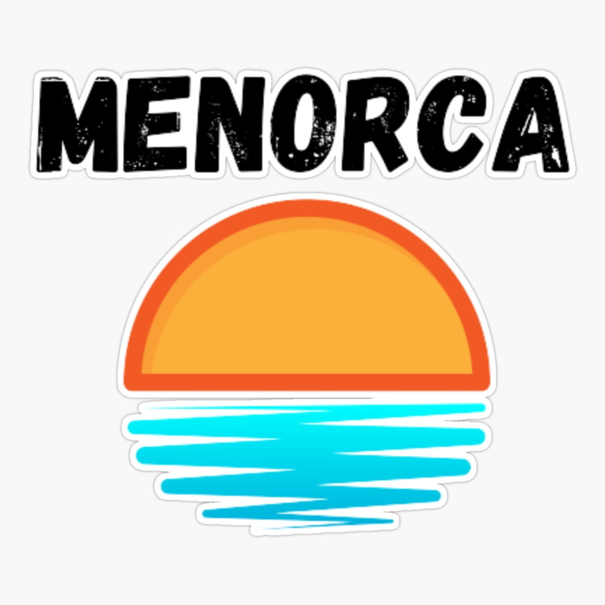 Onim Menorca, Balearic Island Spain Sticker, Phone Decal Water Bottle ...