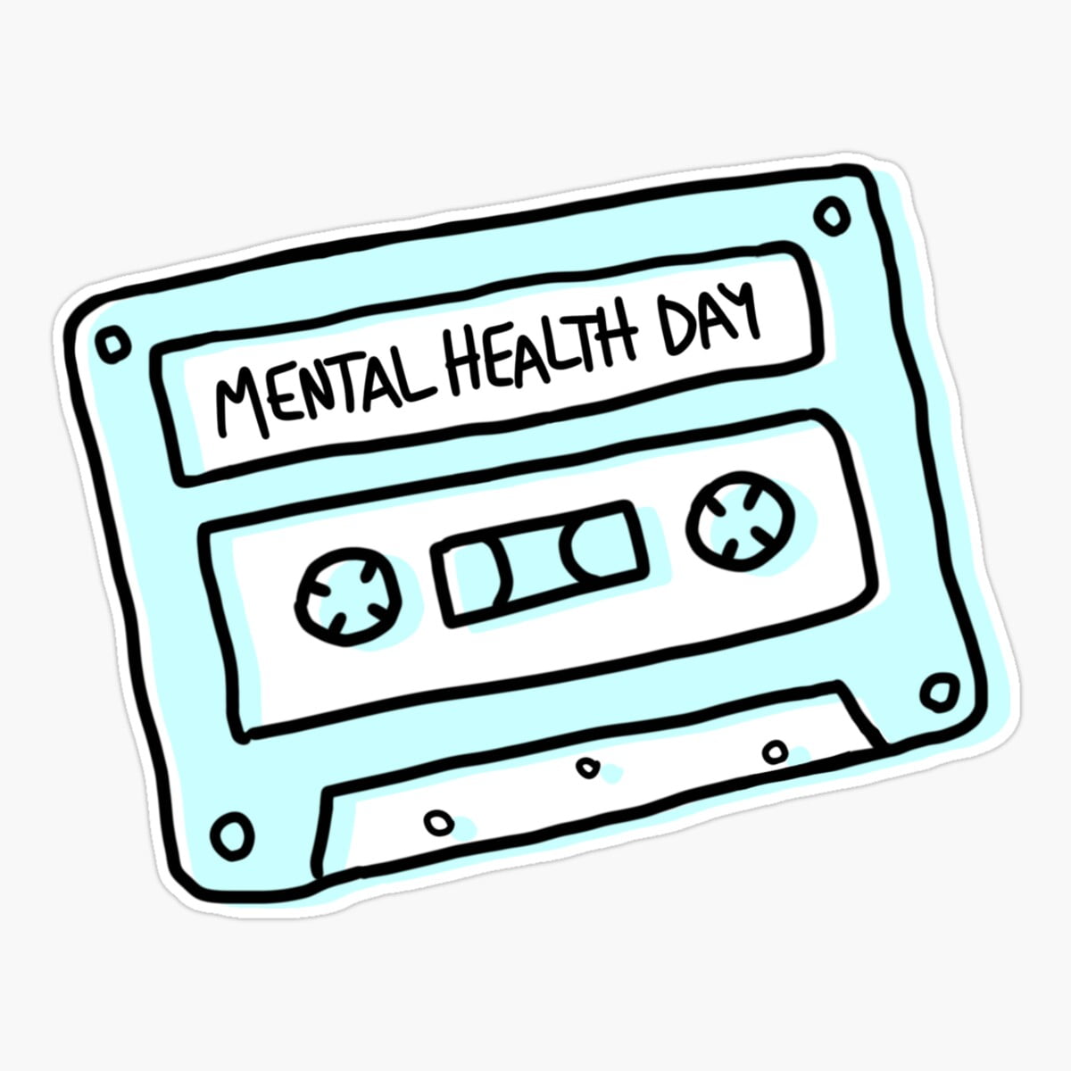 Onim Mental Health Day Sticker, Phone Decal Water Bottle Stickers Car ...