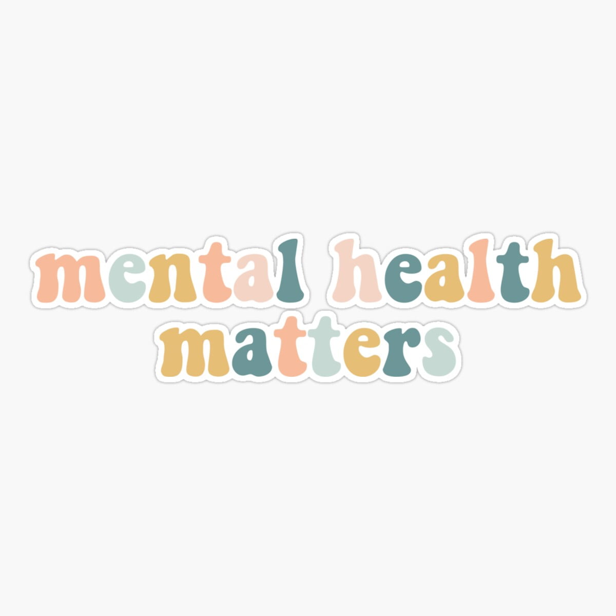 Onim Mental Health Matters Sticker, Phone Decal Water Bottle Stickers ...