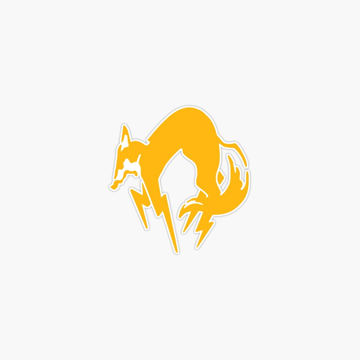 Onim Metal Gear Solid - Fox Logo Sticker, Phone Decal Water Bottle ...