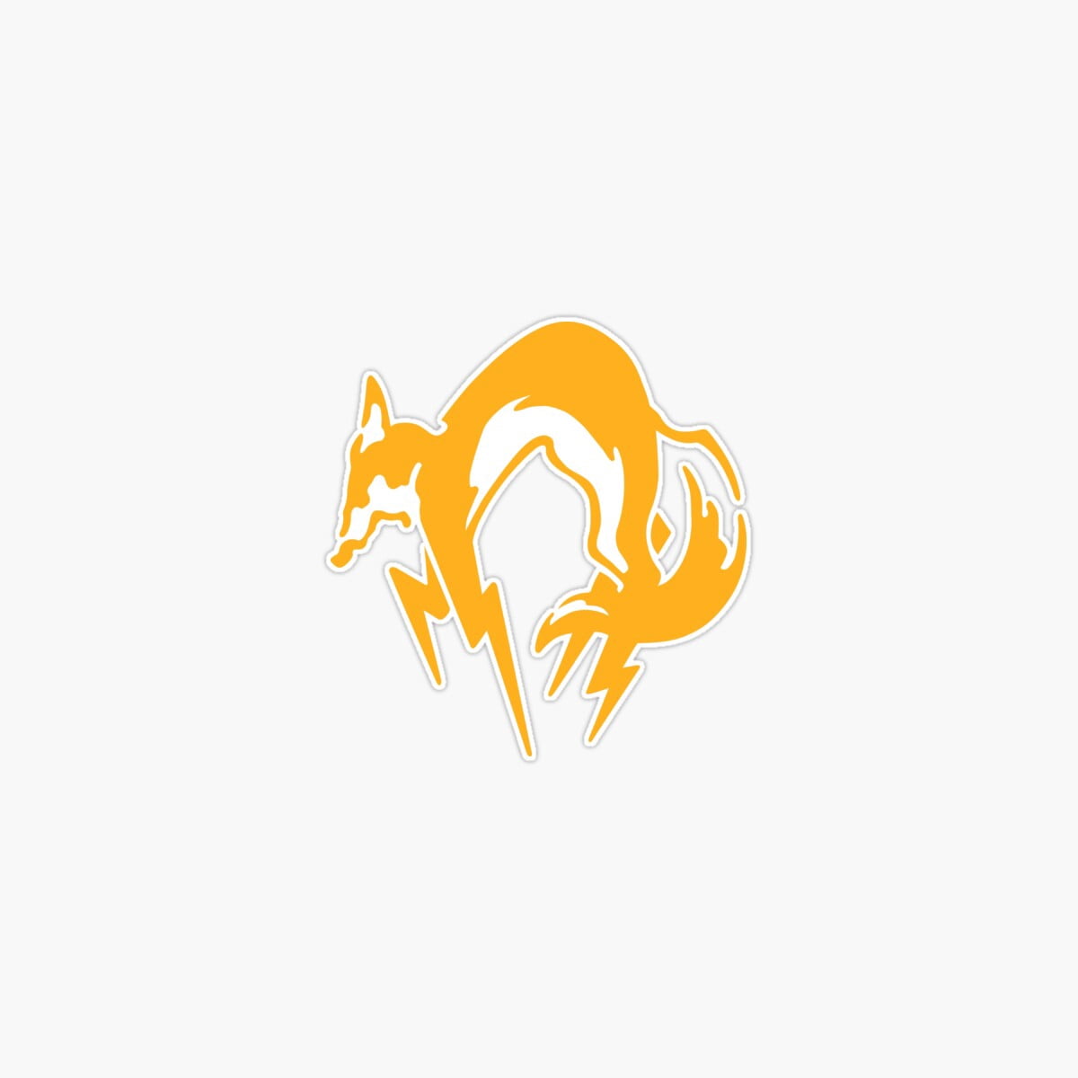 Onim Metal Gear Solid - Fox Sticker, Phone Decal Water Bottle Stickers ...
