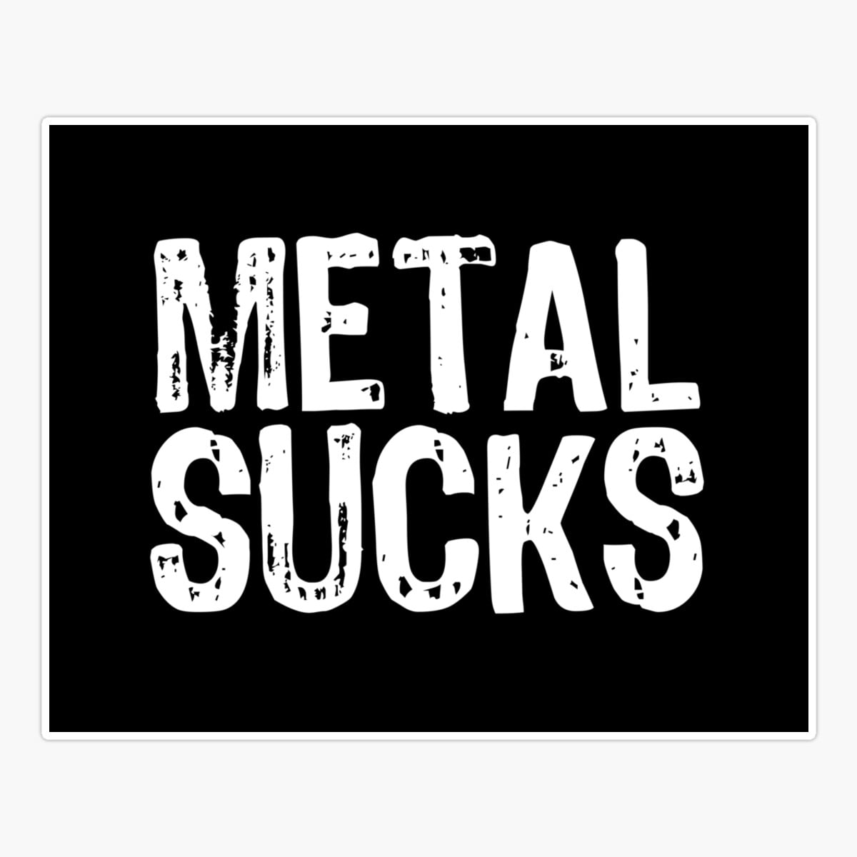 Onim Metal Sucks Sticker, Phone Decal Water Bottle Stickers Car Decals ...