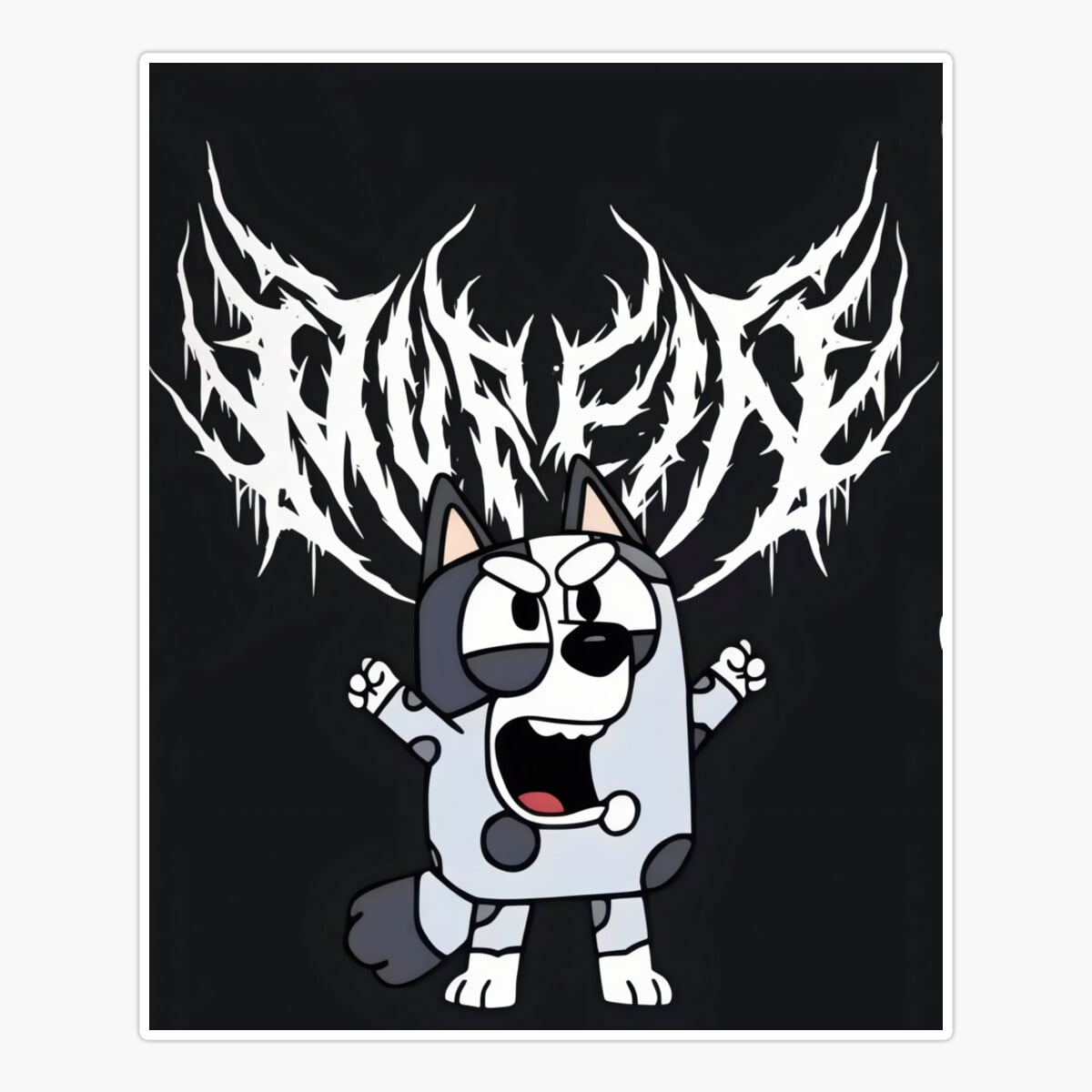 Onim Metalcore Pup Sticker, Phone Decal Water Bottle Stickers Car ...