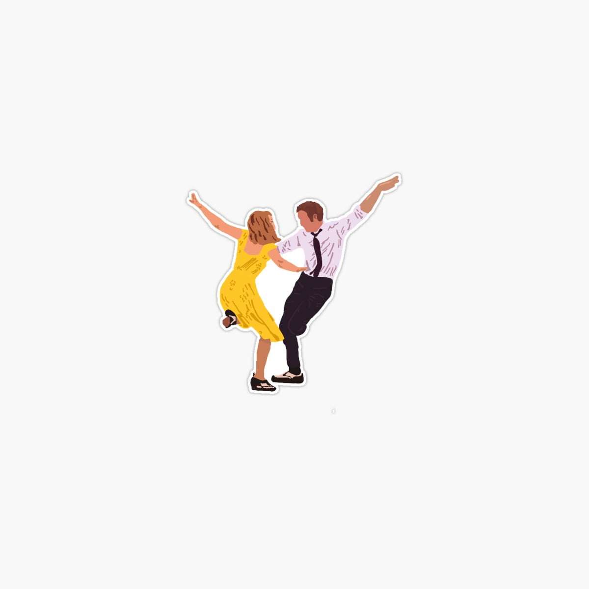 Onim Mia And Sebastian Tap Dance Sticker, Phone Decal Water Bottle ...