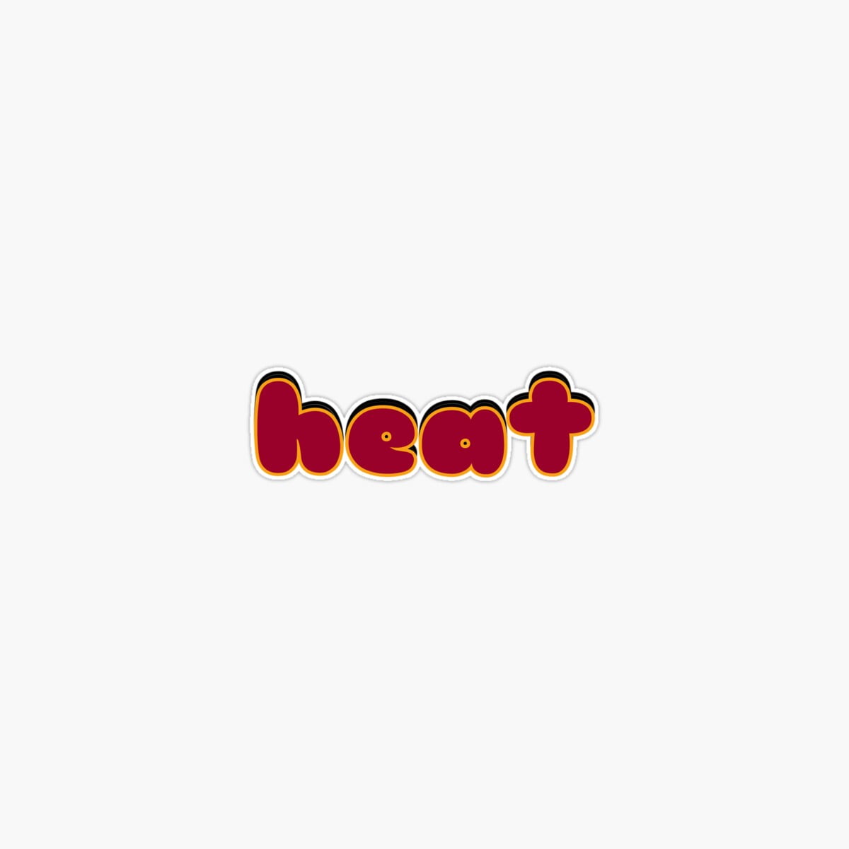Onim Miami Heat Sticker, Phone Decal Water Bottle Stickers Car Decals ...