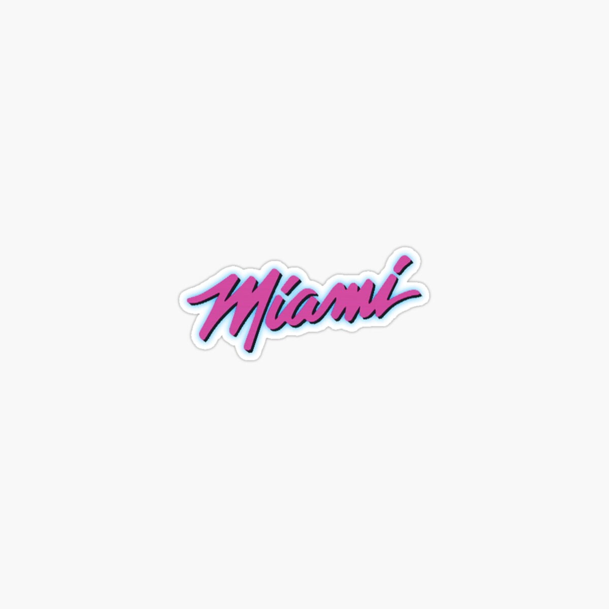 Onim Miami Sticker Sticker, Phone Decal Water Bottle Stickers Car Decals, Funny Birthday Gift ...