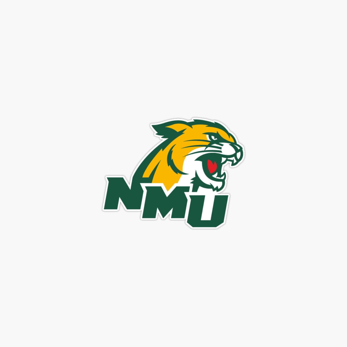 Onim Michigan Wildcat Northern Sports Sticker, Phone Decal Water Bottle ...