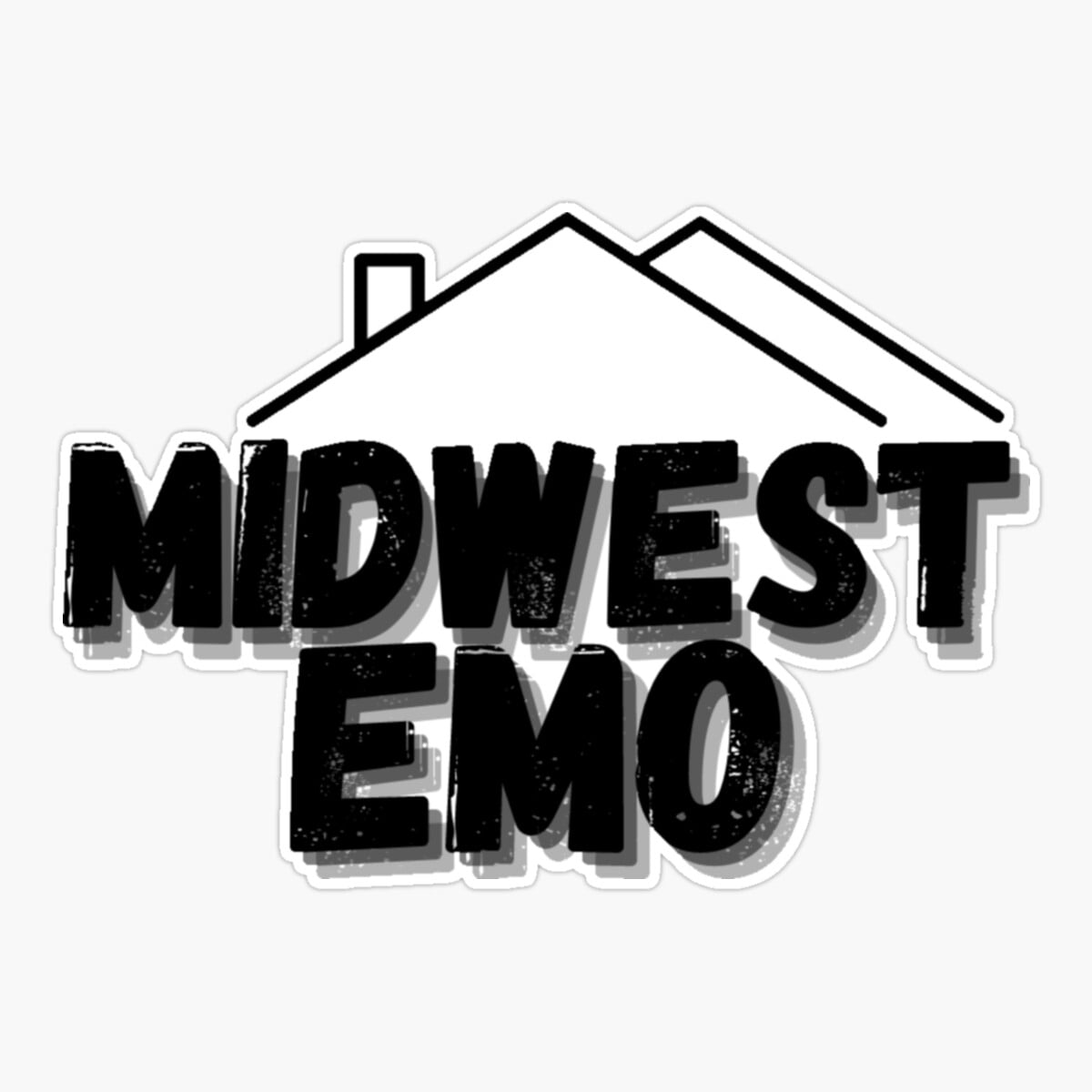 Onim Midwest Emo Sticker, Phone Decal Water Bottle Stickers Car Decals ...
