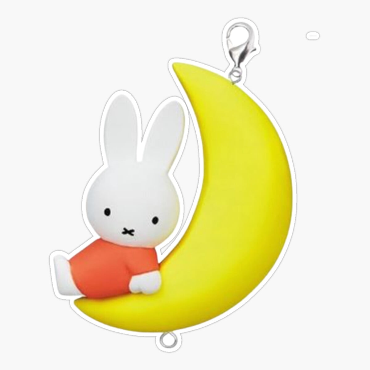 Onim Miffy On The Moon Sticker, Phone Decal Water Bottle Stickers Car ...