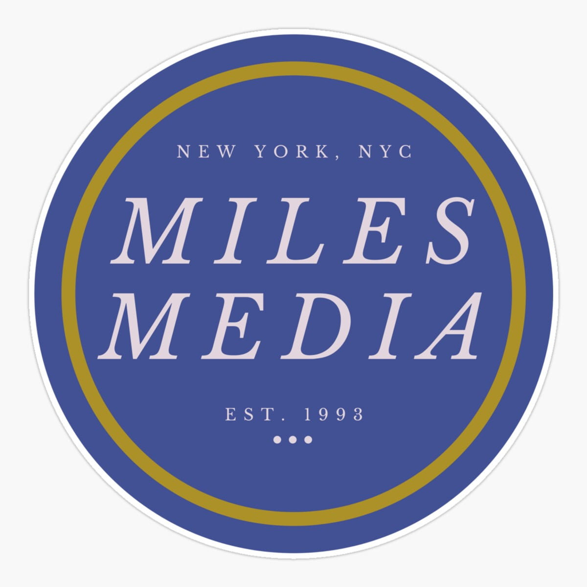 Onim Miles Media Logo Sticker, Phone Decal Water Bottle Stickers Car ...