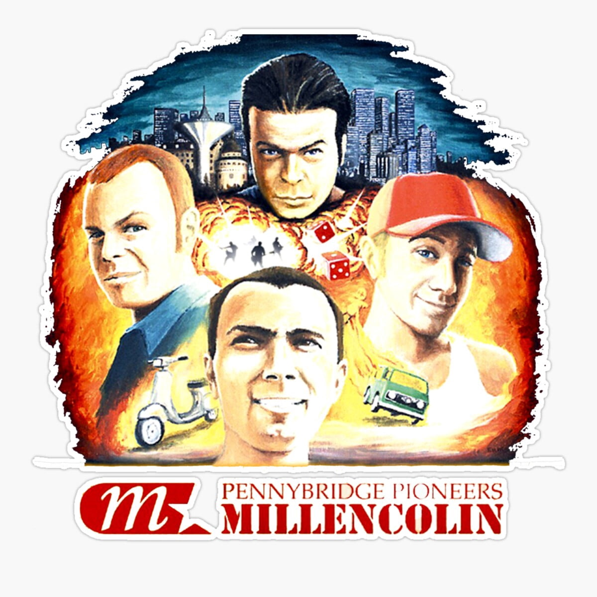 Onim Millencolin- Pennybridge Pioneers Album Cover T-Shirt Sticker ...