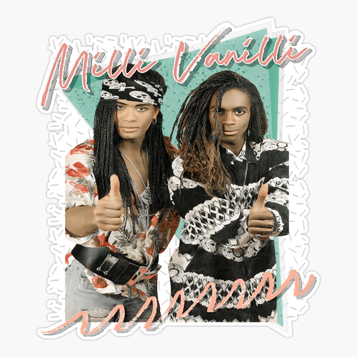 Onim Milli Vanilli Sticker, Phone Decal Water Bottle Stickers Car ...