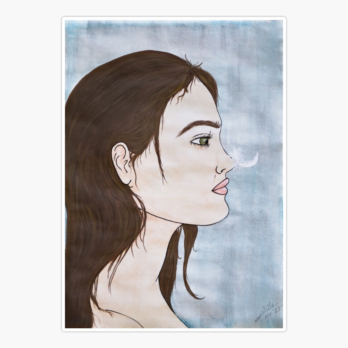 Onim Millie - Light As A Feather Sticker, Phone Decal Water Bottle ...