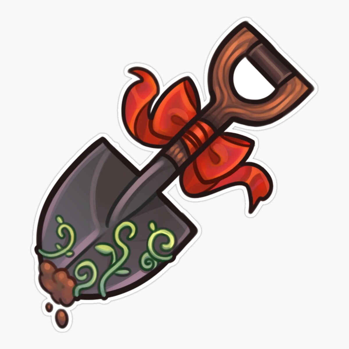 Onim Mini Garden Shovel Sticker, Phone Decal Water Bottle Stickers Car ...