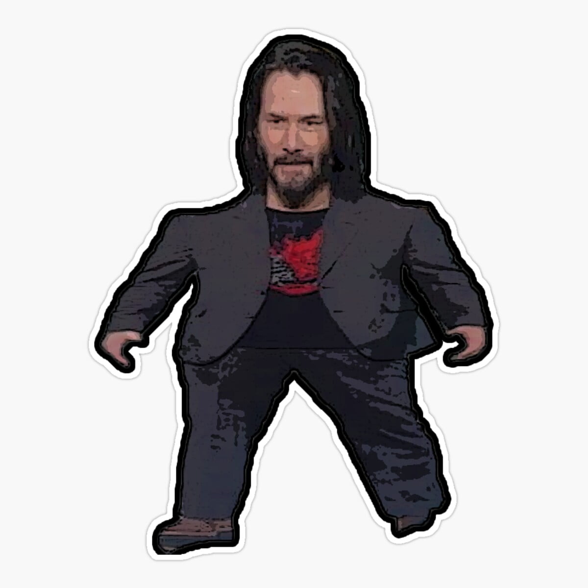 Onim Mini Keanu Sticker, Phone Decal Water Bottle Stickers Car Decals ...