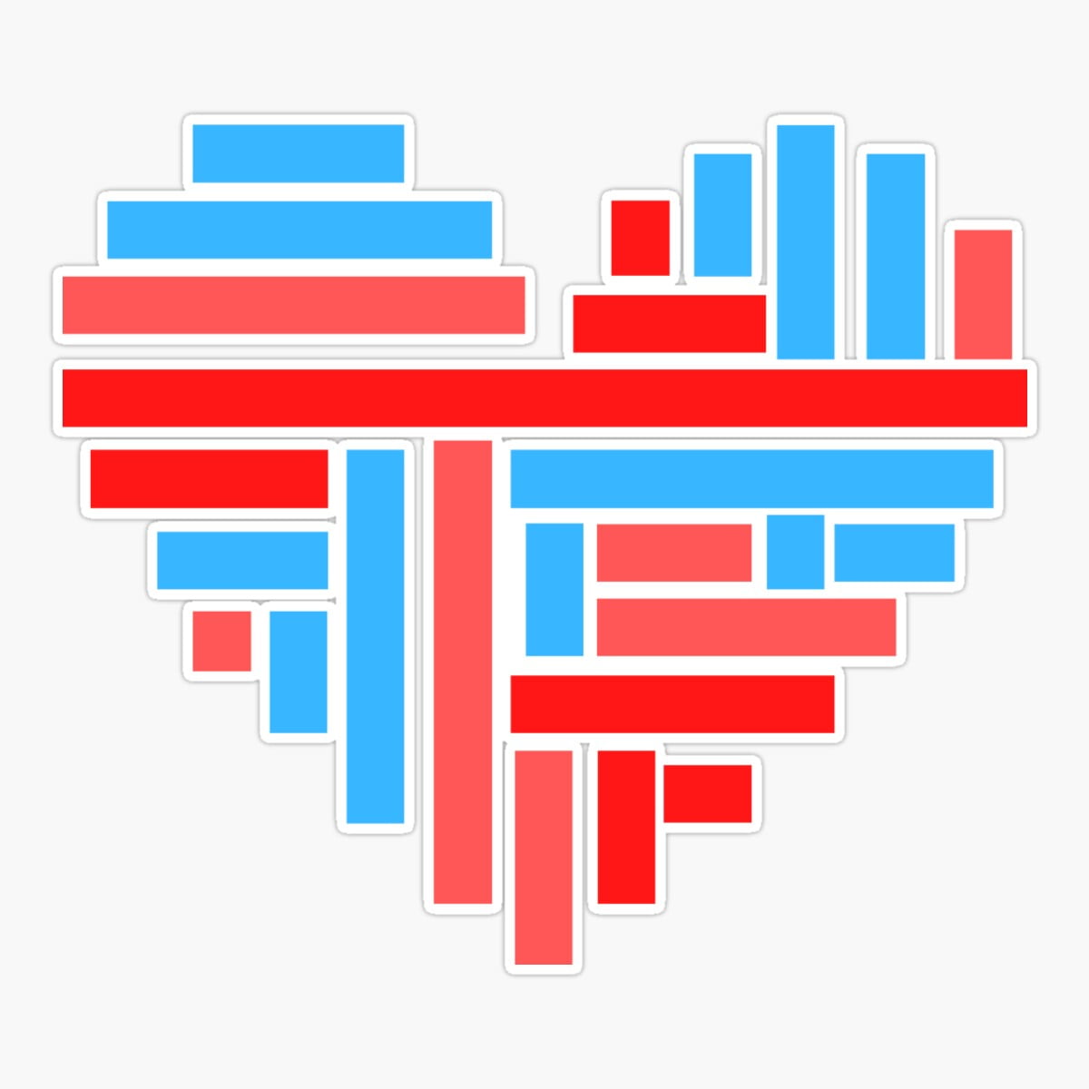 Onim Minimalist Anatomically Correct Heart Sticker, Phone Decal Water ...