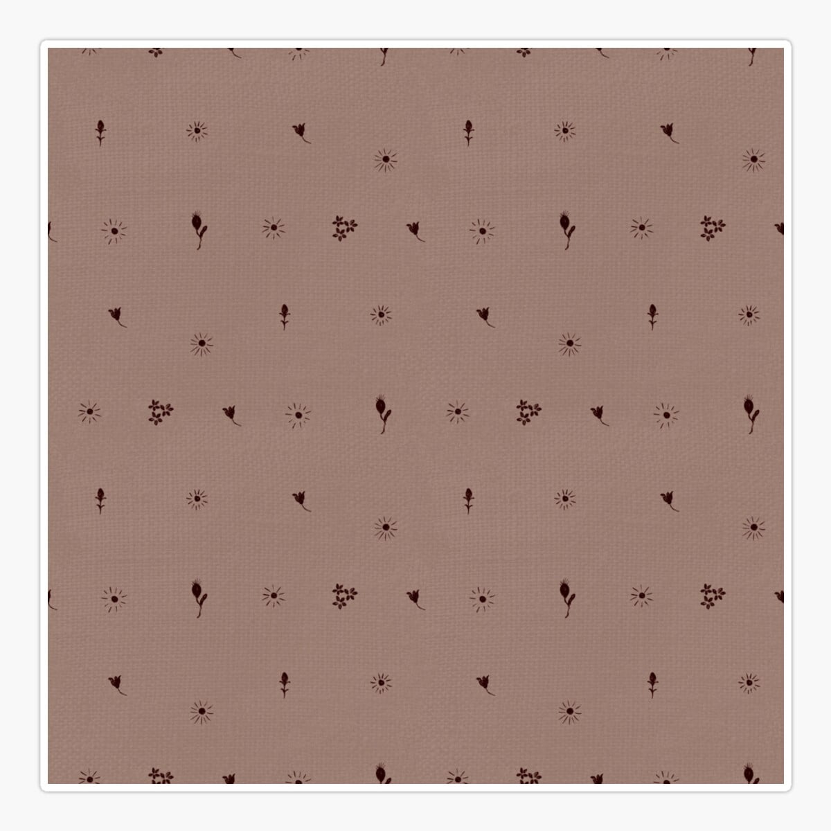 Onim Minimalist Botanical Scatter Pattern Sticker, Phone Decal Water ...