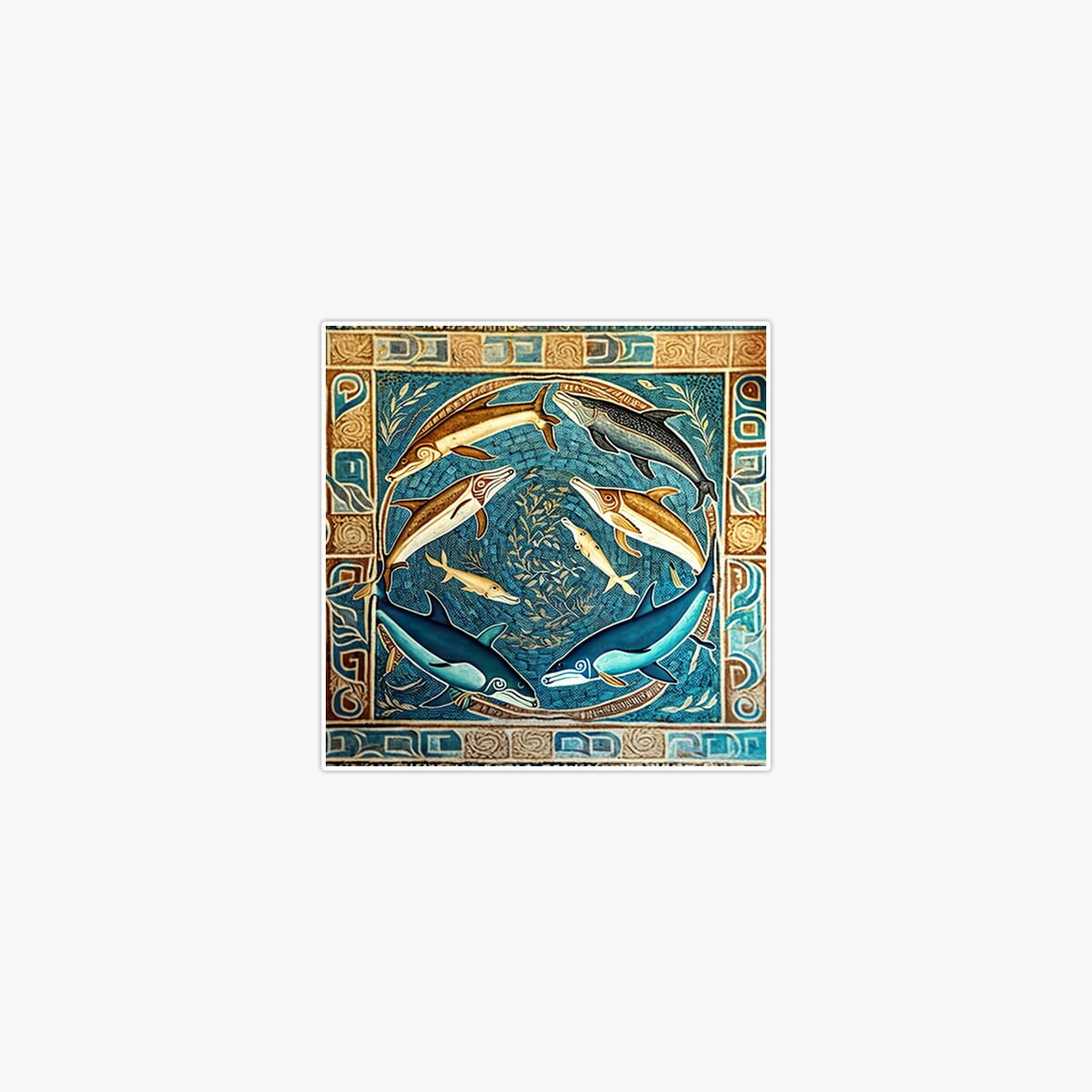 Onim Minoan Mosaic Fresco - Bronze Age Crete - Ancient Cretan History ...