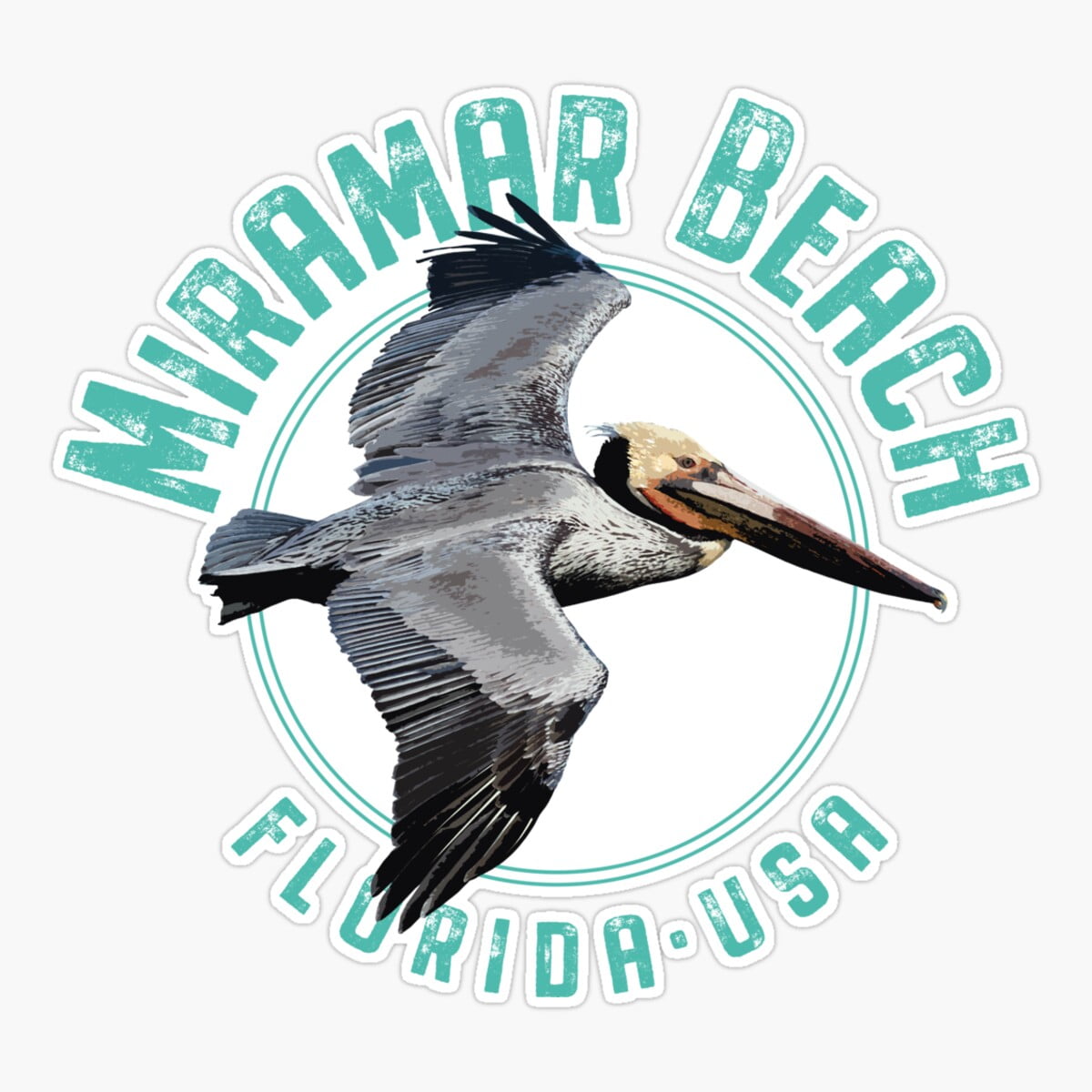 Onim Miramar Beach Florida Sticker, Phone Decal Water Bottle Stickers ...