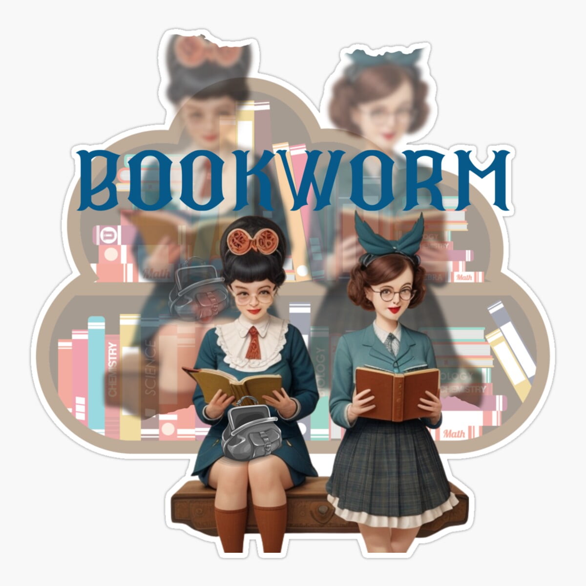 Onim Mischief Between Pages Sticker, Phone Decal Water Bottle Stickers ...