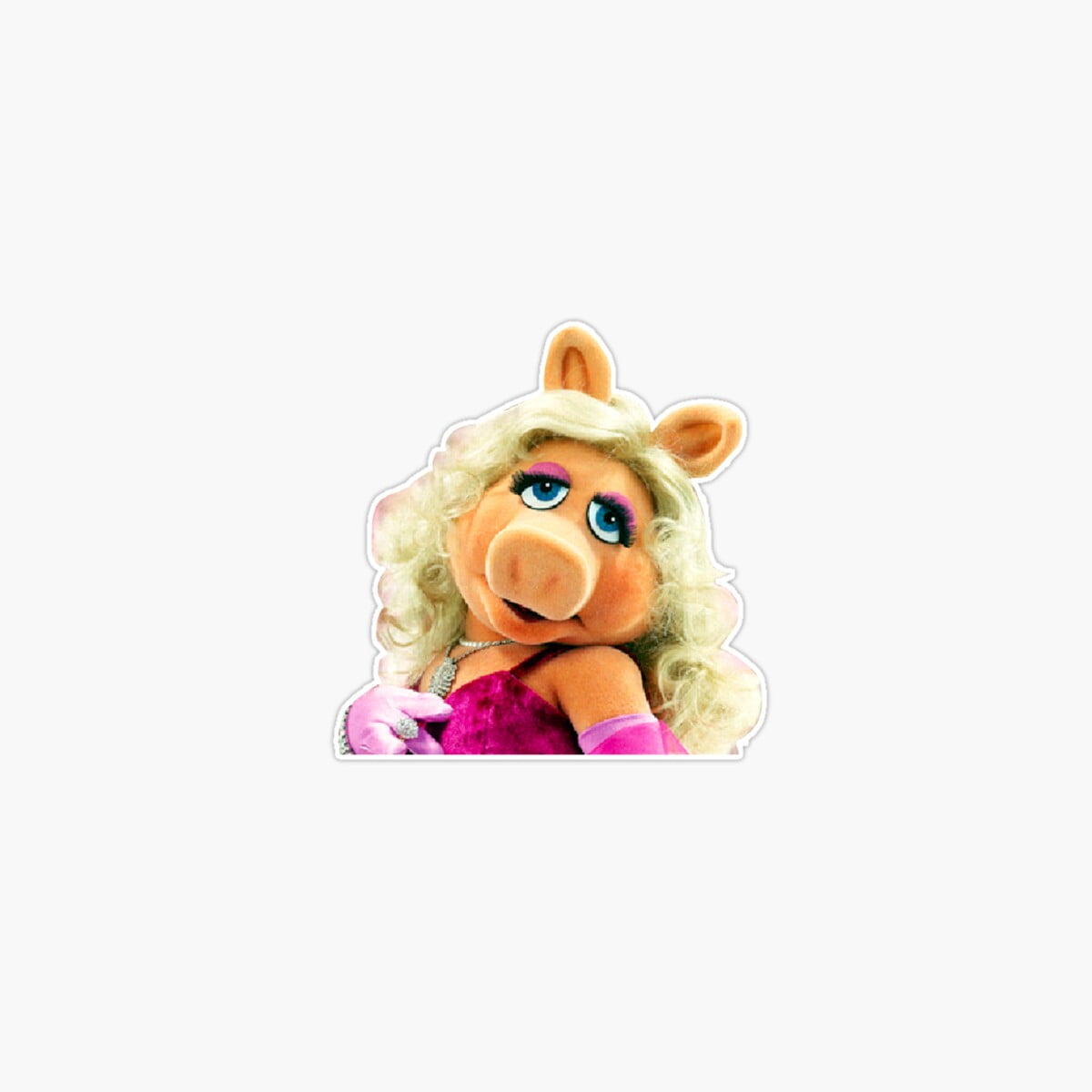 Onim Miss Piggy Muppet 1 Sticker, Phone Decal Water Bottle Stickers Car ...
